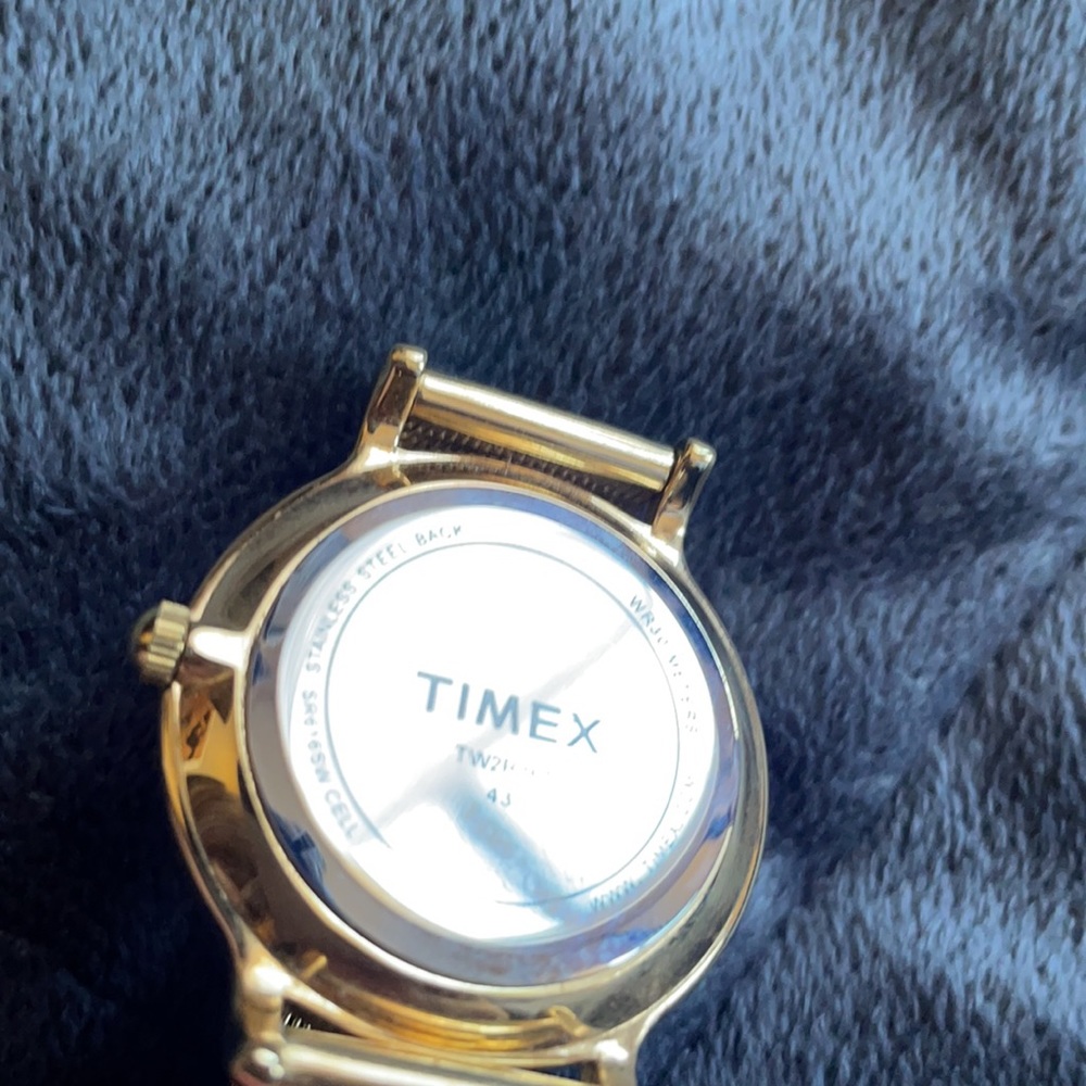Gold Timex Watch Stainless Steel - Gem